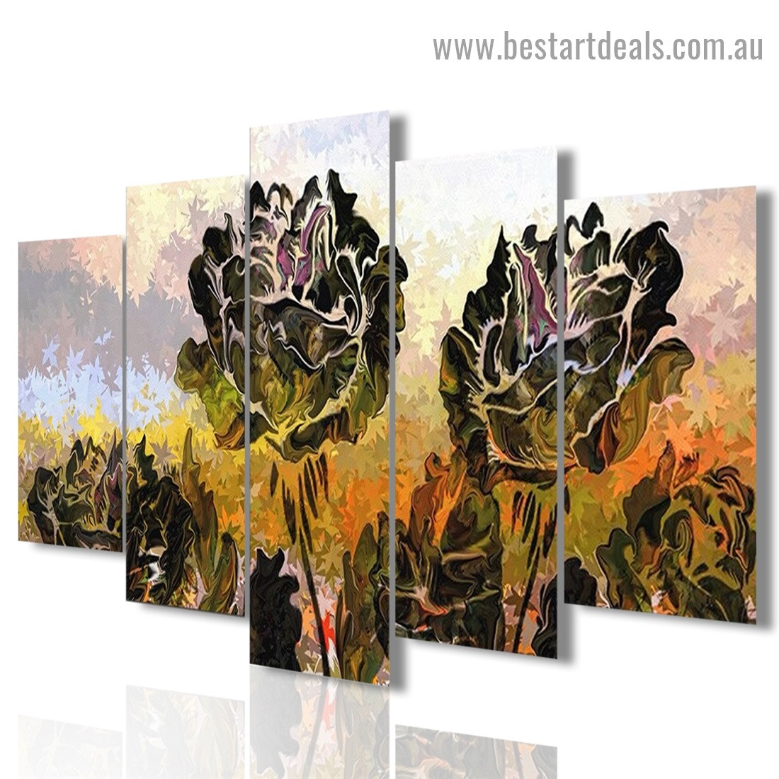 Buy Abstract Boxes Canvas Print Wall Art Decor.