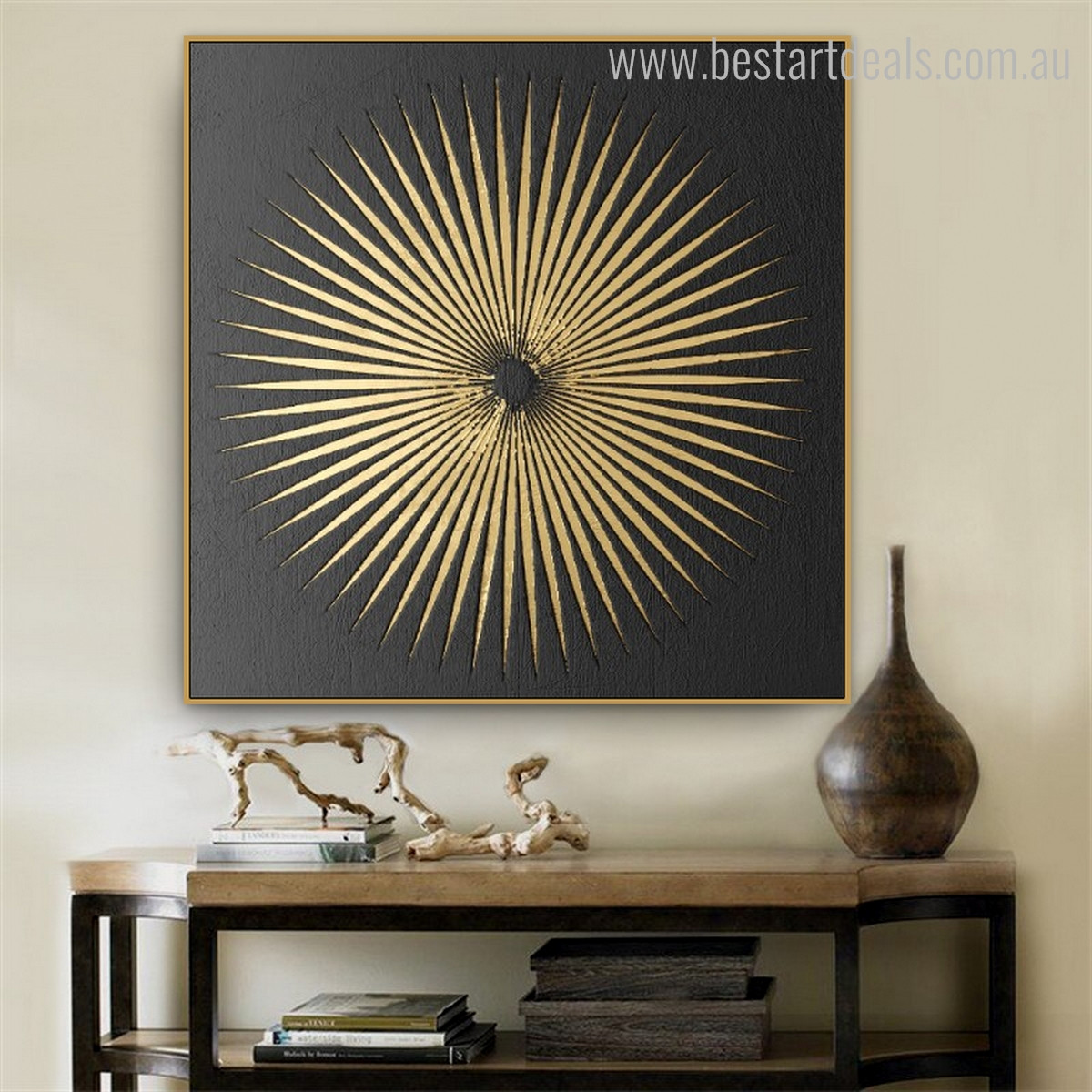 Buy Circular Art Canvas Print Wall Art Decor.