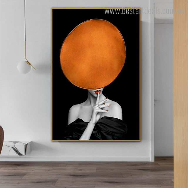 Buy Face Circle Canvas Print Wall Art Decor.