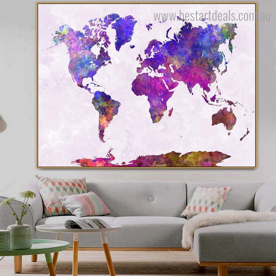 Buy Map Wheels Canvas Print Wall Art Decor.