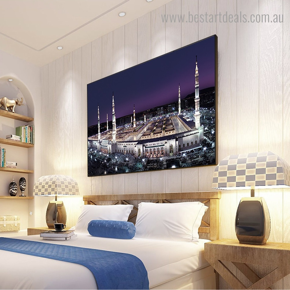 Buy Islamic Mecca Canvas Print Wall Art Decor.