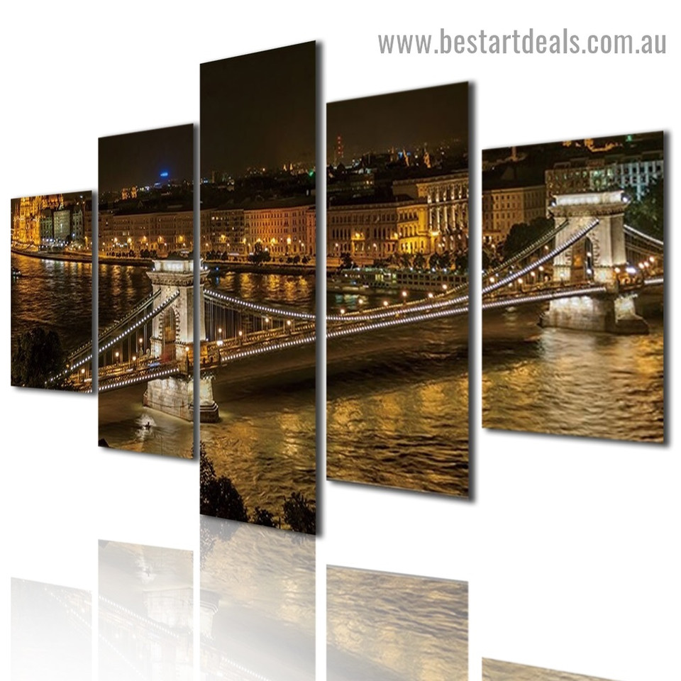 Buy Iron Bridge Canvas Print Wall Art Decor.