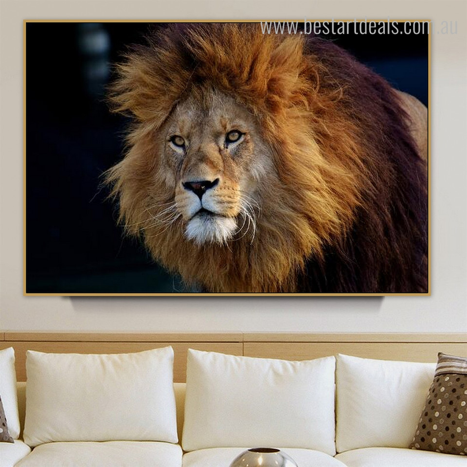 Buy Leo Face Canvas Print Wall Art Decor.