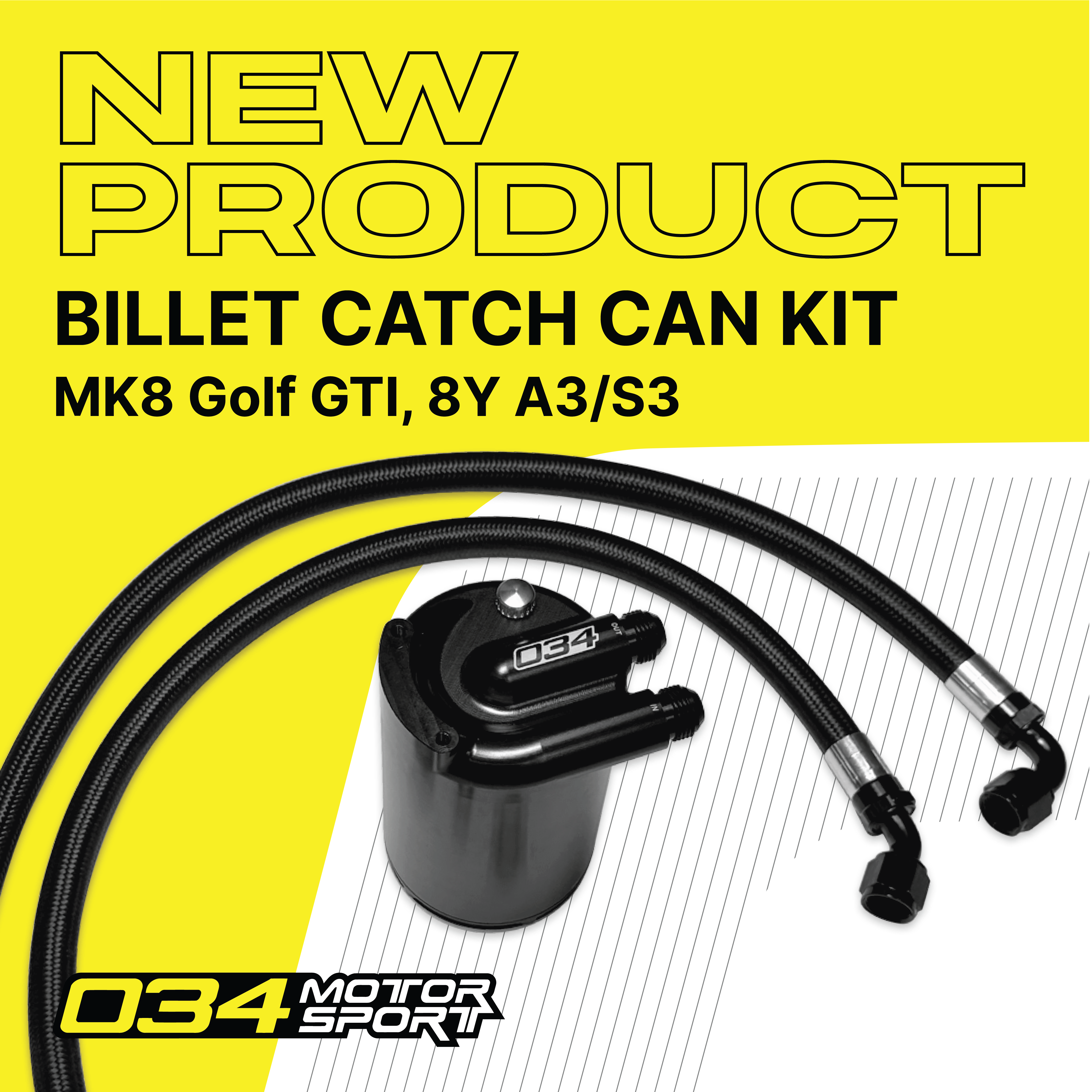 Now Available: 034Motorsport Billet Catch Can Kit for MK8 GTI & 8Y A3 ...