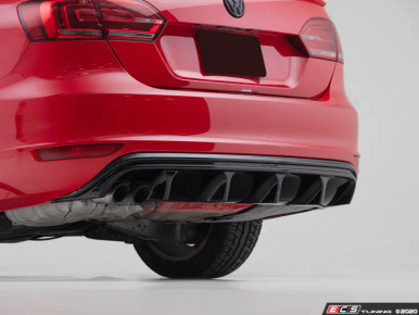 MK6 Jetta GLI Rear Diffuser - Gloss Black - ES#4339855