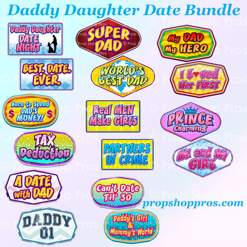 Best Daddy Daughter Photo Booth Props | Prop Shop Pros