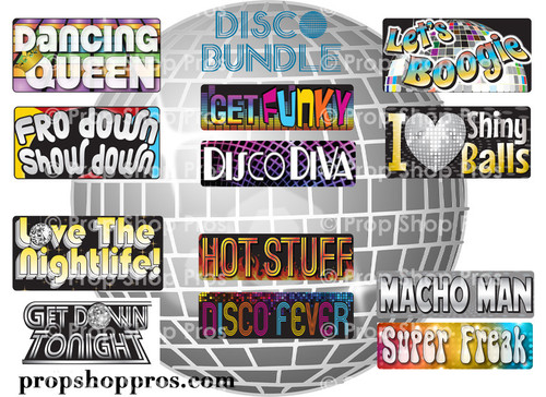 Best Disco 70s Photo Booth Props Prop Shop Pros