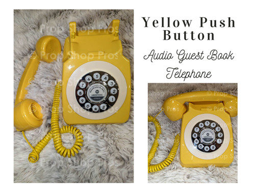 YELLOW AUDIO GUEST BOOK PHONE | AUDIO GUEST BOOK PHONE
