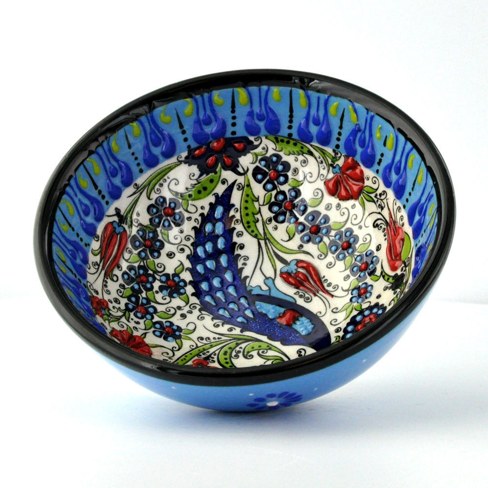 Kitchen & Dining Handmade Turkish Pottery 12 cm Hand Painted Ceramic ...