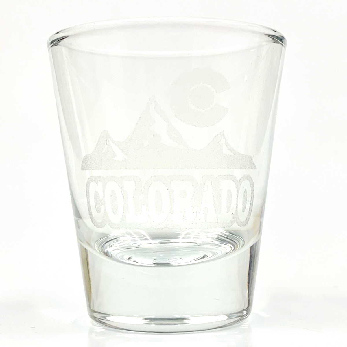 Colorado Laser Engraved Mountain Shot Glass - Paykoc Imports, Inc.