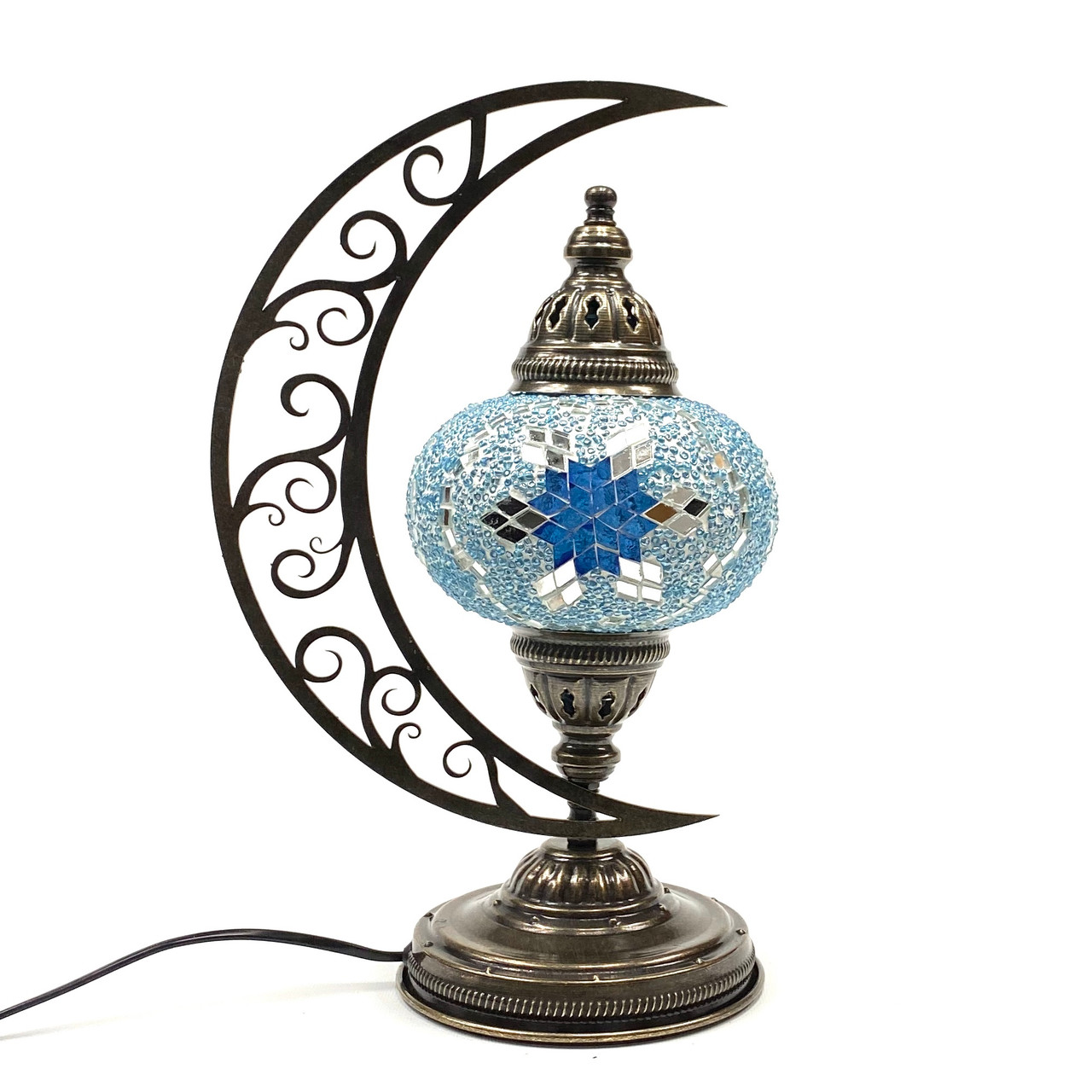 Mosaic Moon Over Paradise Table Lamp MB3 - Paykoc Imports, Inc.