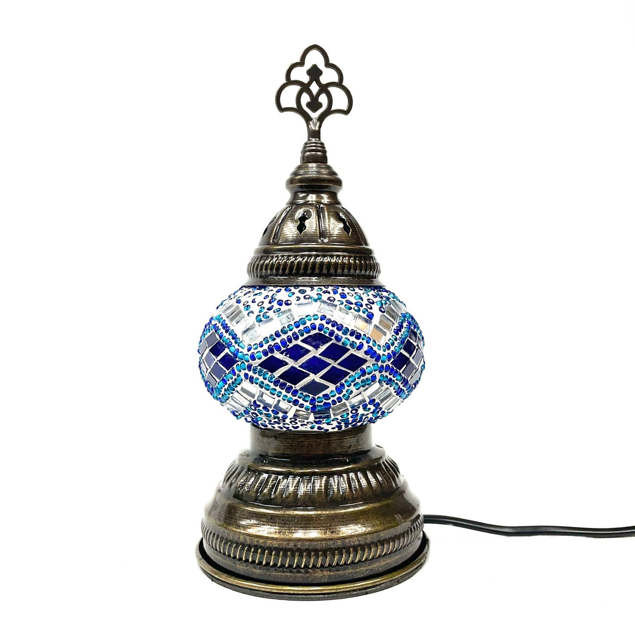 Turkish Mosaic Short and Squat Table Lamp Night Light - MB1 Squat ...