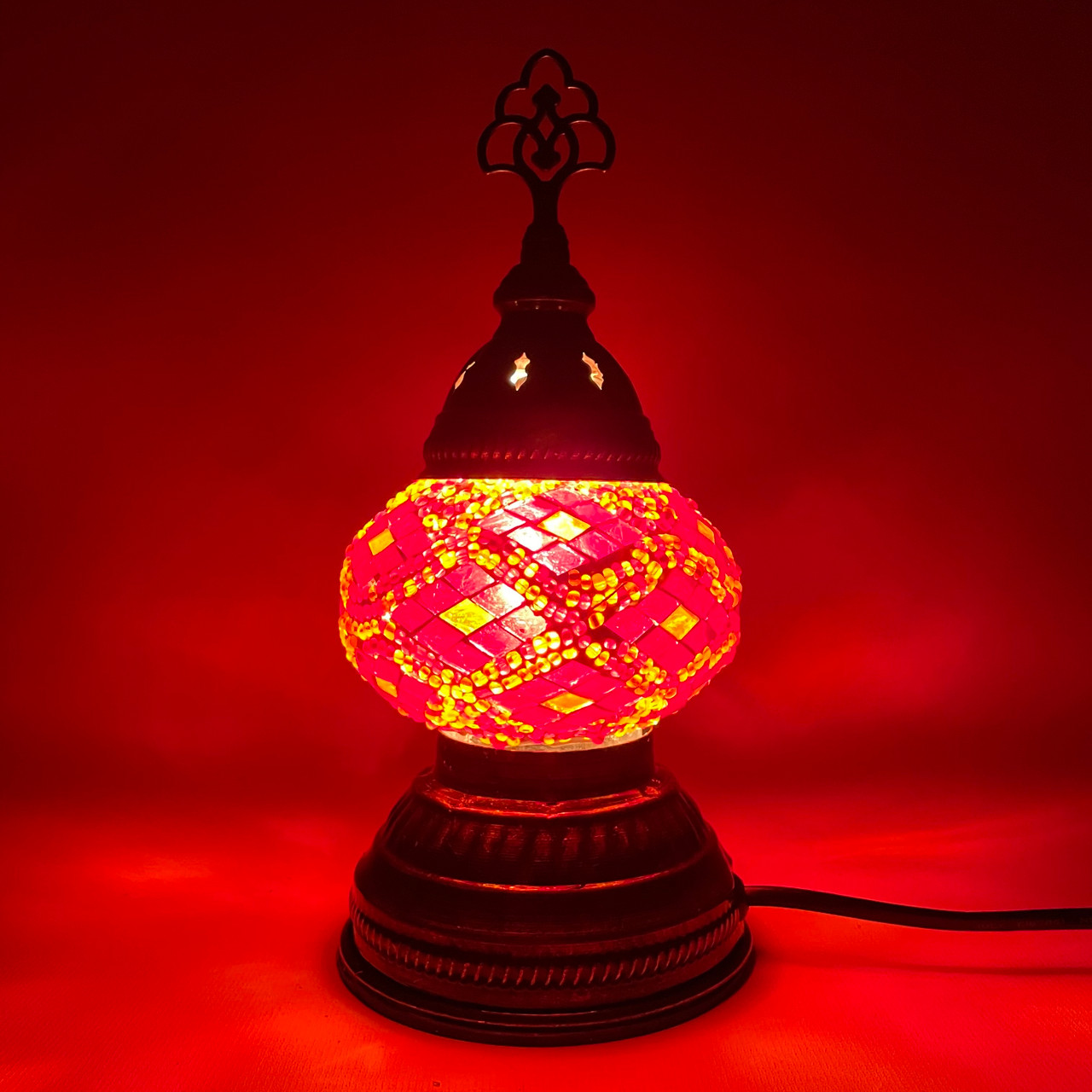 Turkish Mosaic Short and Squat Table Lamp Night Light - MB1 Squat ...