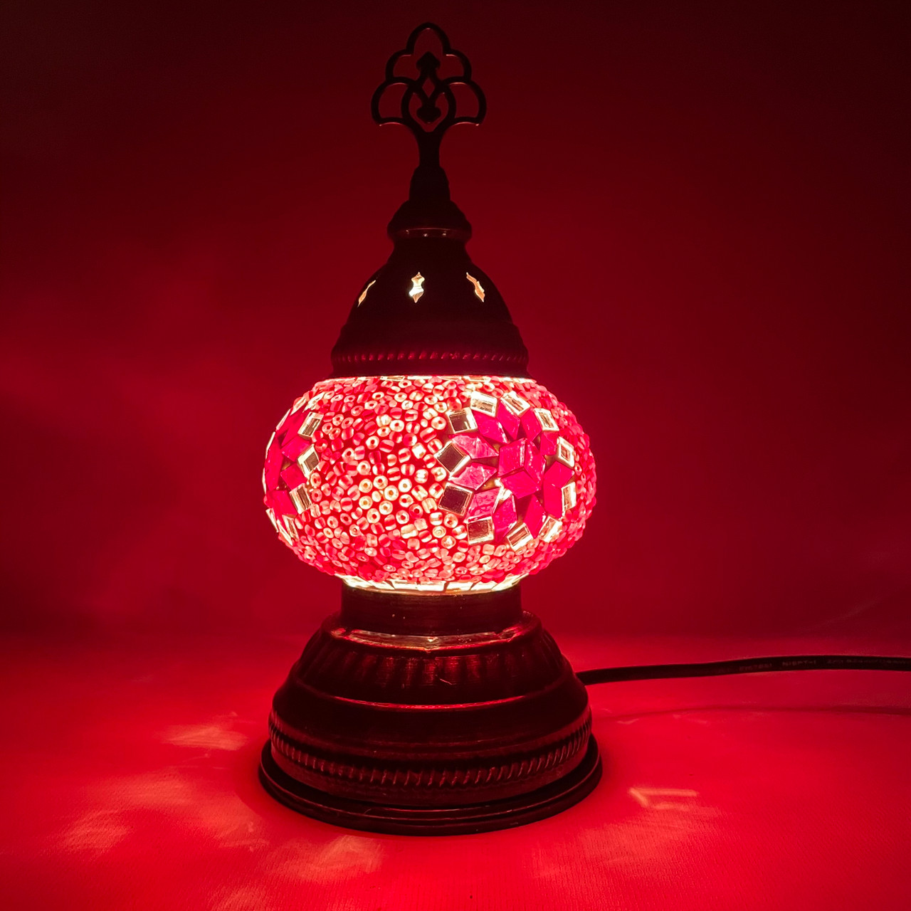 Turkish Mosaic Short and Squat Table Lamp Night Light - MB1 Squat ...