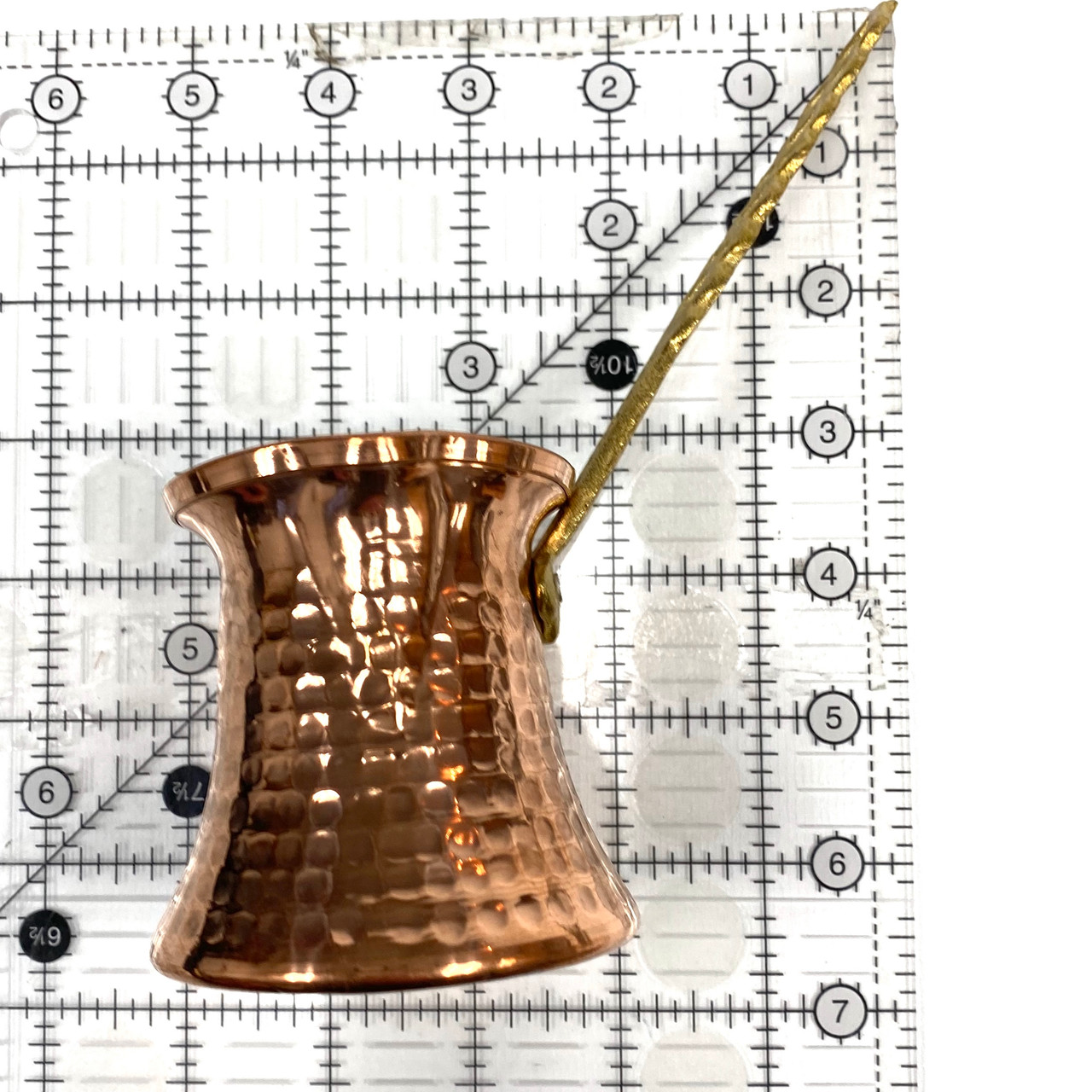 Turkish Coffee Pot Cezve Copper with Nickle Lining 3/4 Cup - Paykoc ...