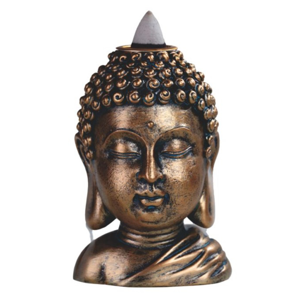 Buddha Backflow Incense Burner 3 1/2" - Paykoc Imports, Inc.