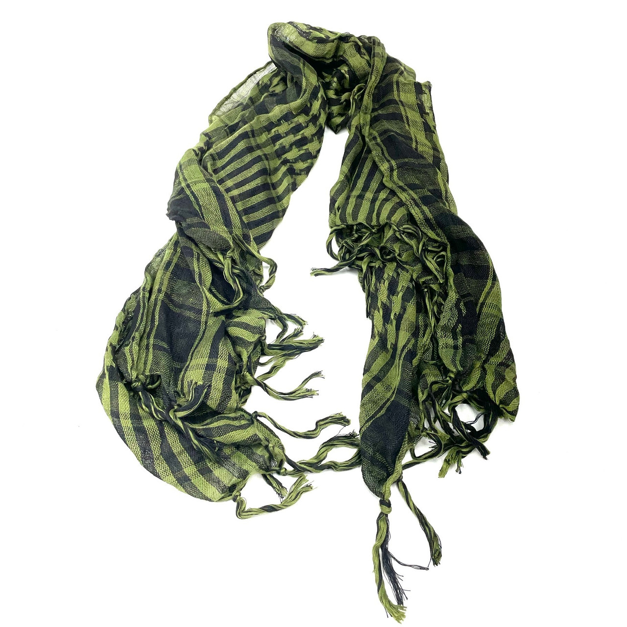 Black and Green Keffiyeh Shemagh Scarf 40" x 40" - Paykoc Imports, Inc.