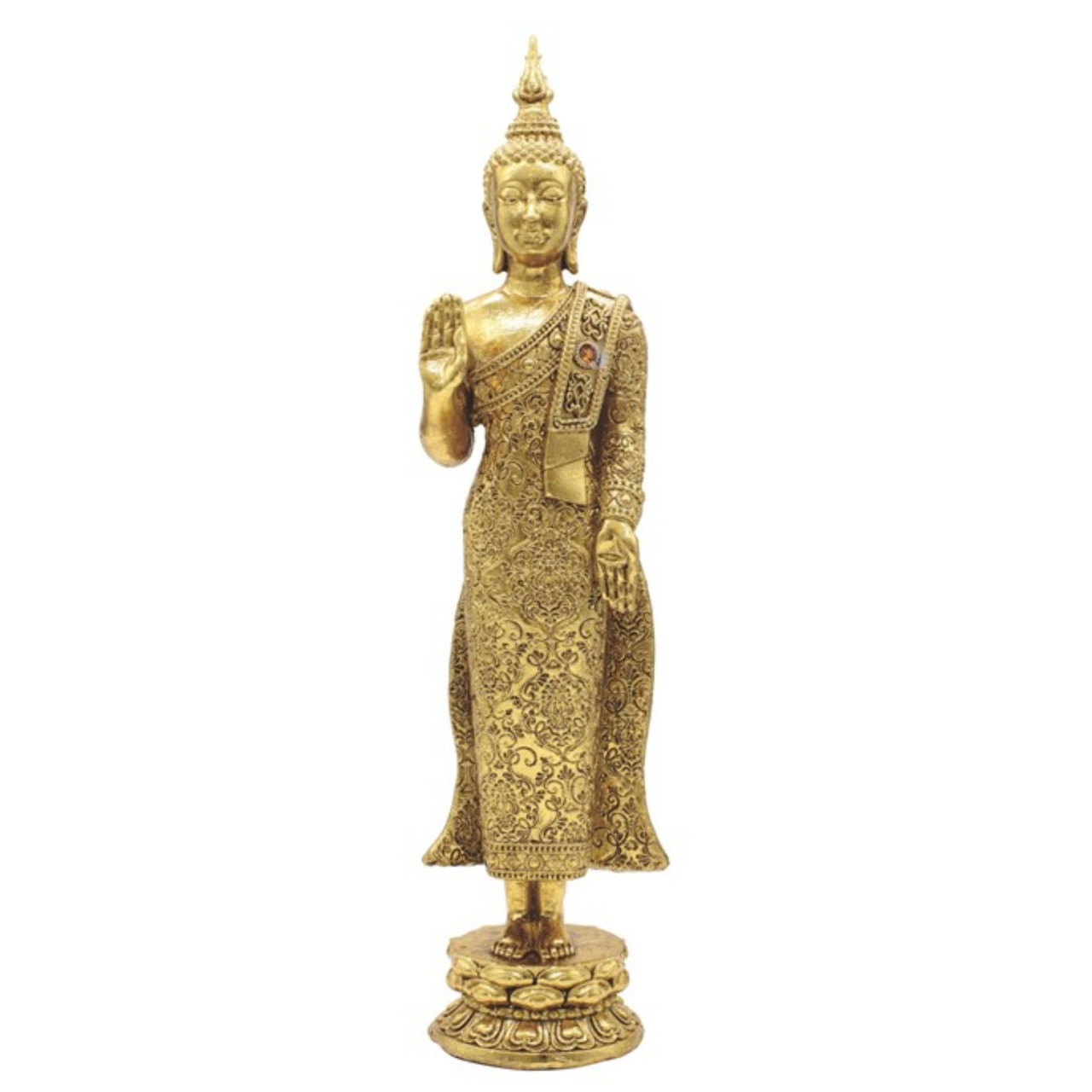Golden Thai Buddha 12" - Paykoc Imports, Inc.