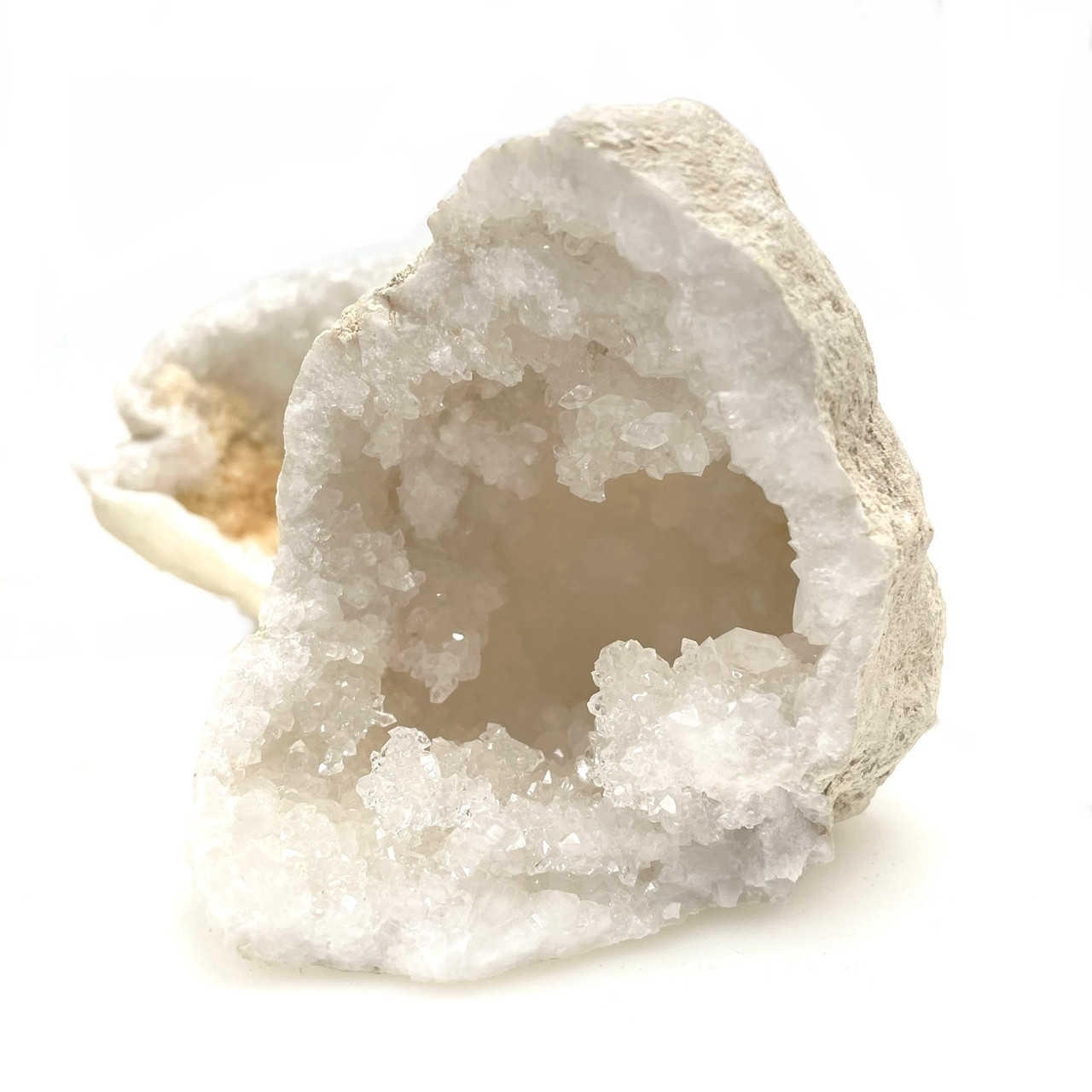 Precracked Complete White Geodes 5"+- 1 Piece - Paykoc Imports, Inc.
