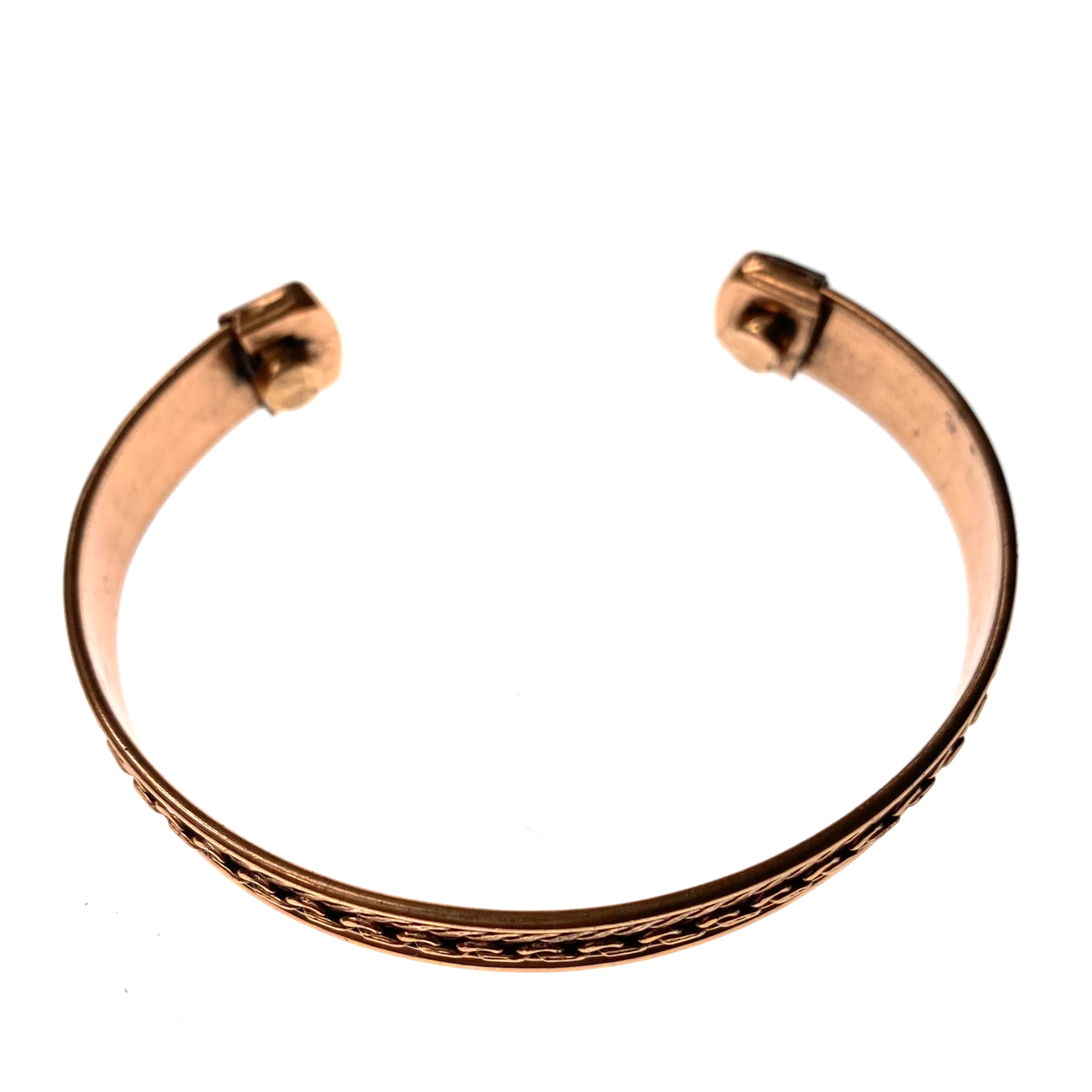 Gold and Copper Chain - Handmade Copper Bracelet with Magnetic Field ...