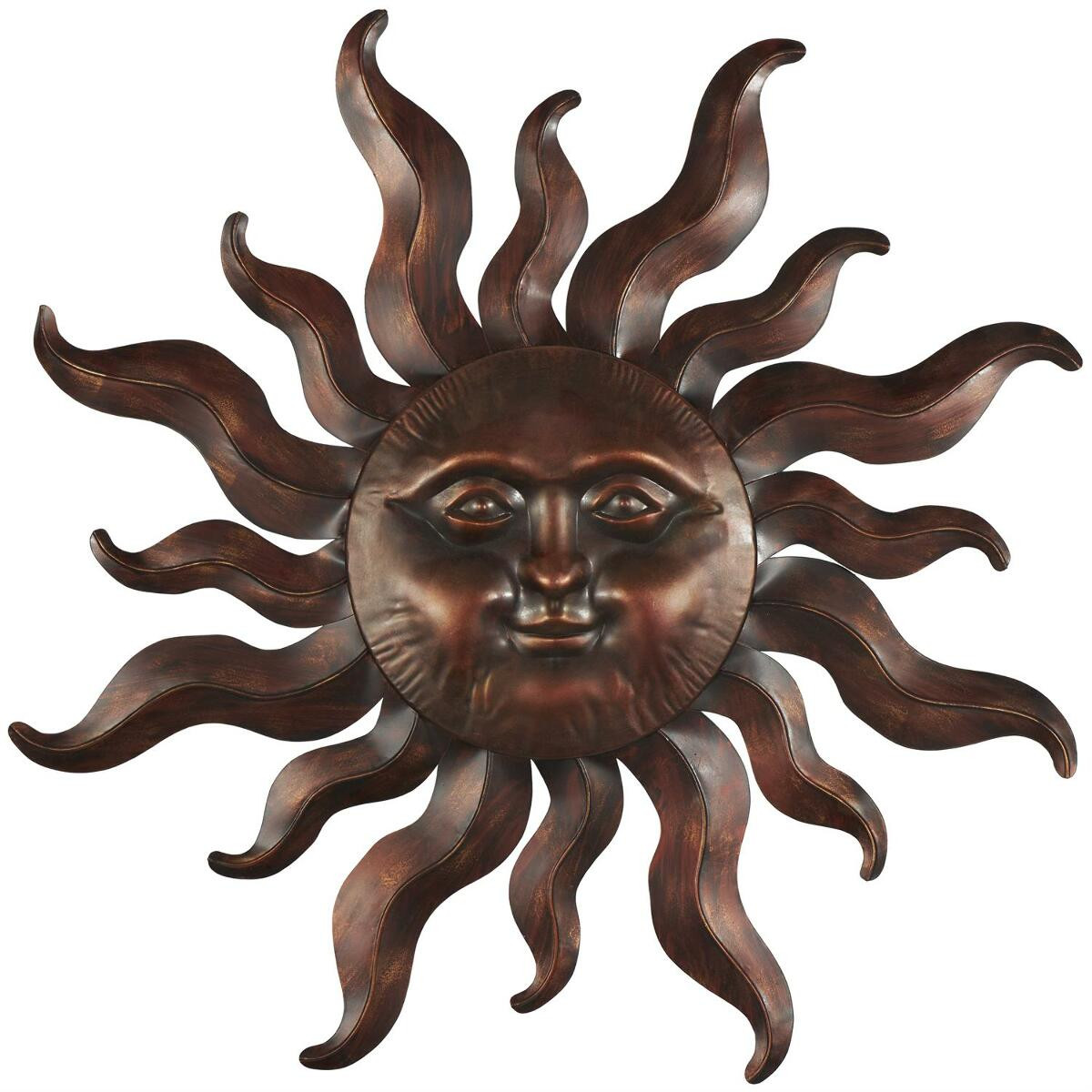 Rustic Metal Sun 32" D - Paykoc Imports, Inc.