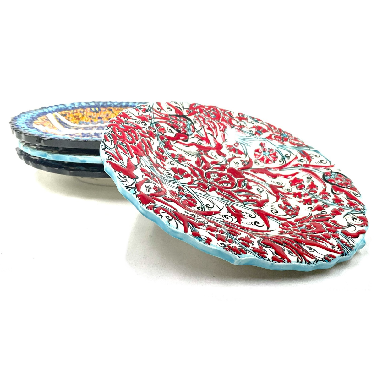 Turkish Porcelain Plate 18cm 7" 1 Assorted - Paykoc Imports, Inc.