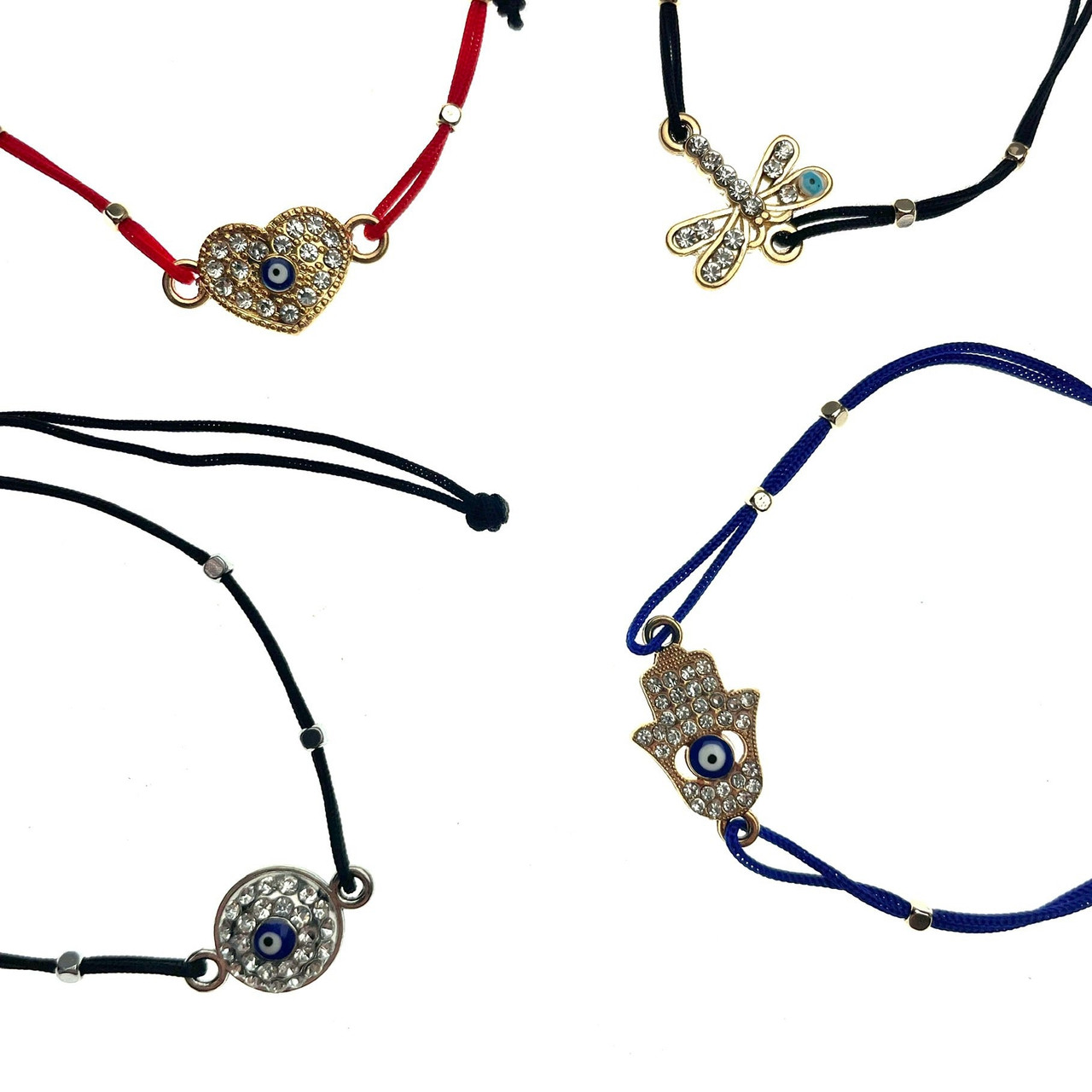 Fancy Evil Eye Bracelet 1 Count Assorted - Paykoc Imports, Inc.