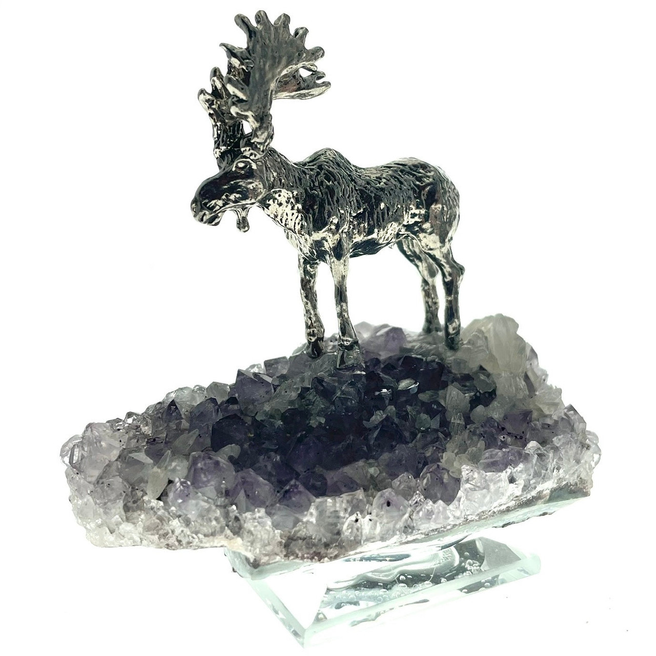 Large Pewter Figures on Amethyst Chunk 1 Count Assorted - Paykoc ...