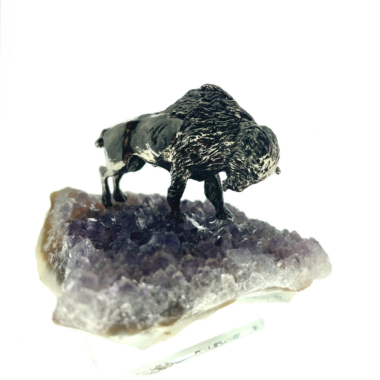 Large Pewter Figures on Amethyst Chunk 1 Count Assorted - Paykoc ...