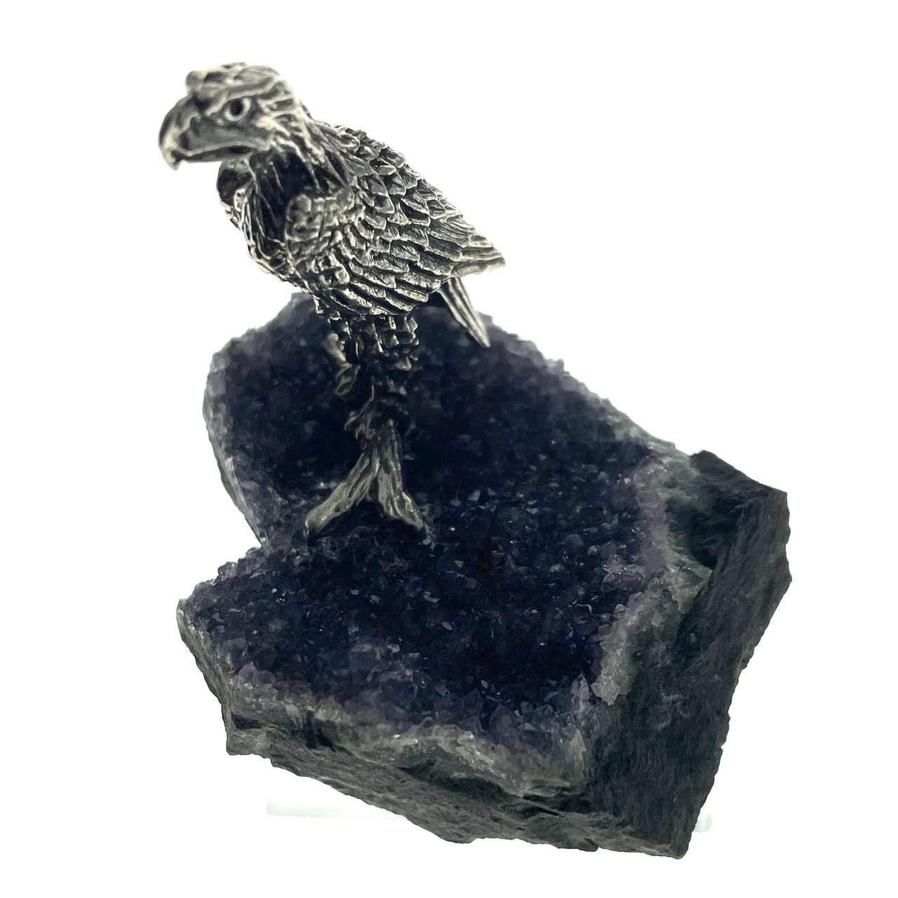 Large Pewter Figures on Amethyst Chunk 1 Count Assorted - Paykoc ...