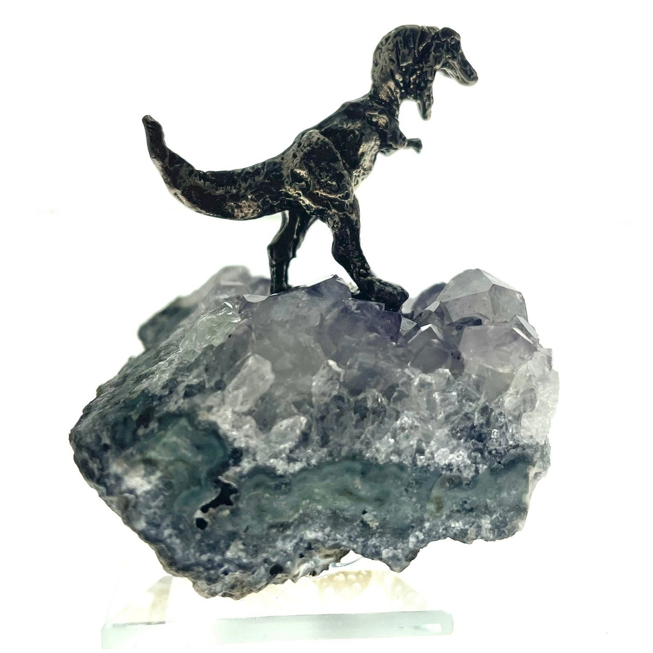 Small Pewter Figures on Amethyst Chunk 1 Count Assorted - Paykoc ...