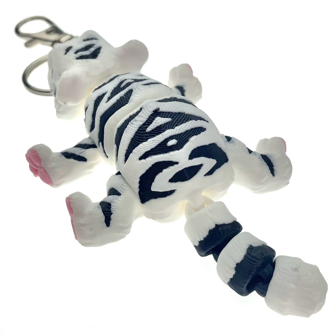 3D Printed Multicolored Tiger Key Chain 1 Count Assorted Colors ...
