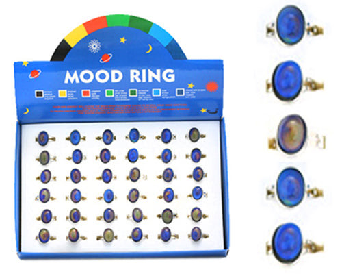Oval Shaped Adjustable Mood Ring 1 Count - Paykoc Imports, Inc.