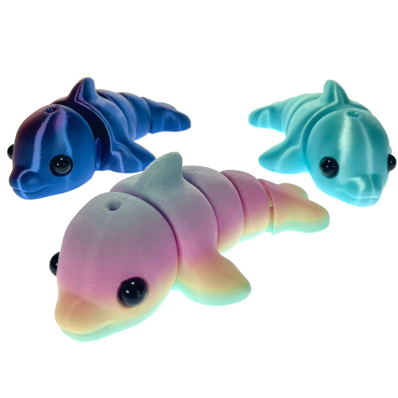 3D Printed Dolphin 1 Count Assorted Colors - Paykoc Imports, Inc.