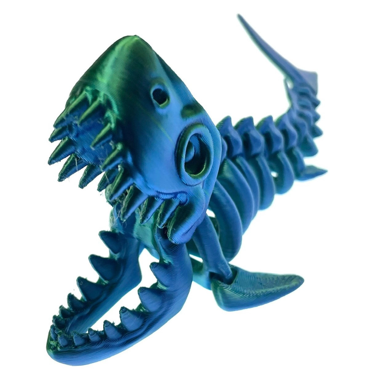 3D Printed 6" Skeleton Sharks 1 Count Assorted Colors - Paykoc Imports ...