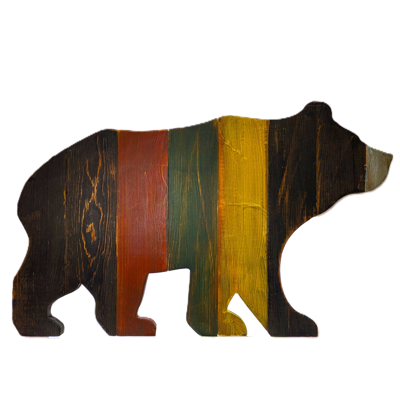 18" x 12" Wooden Bear Plaque - Paykoc Imports, Inc.