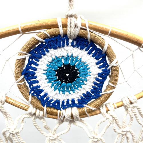 Evil Eye Almond Dream Catcher 13" x 24" - Paykoc Imports, Inc.