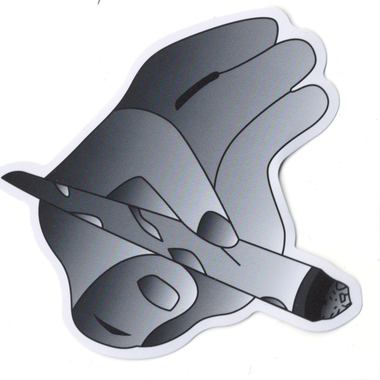 Blunt Hand Sticky Boy High Quality Sticker - Paykoc Imports, Inc.