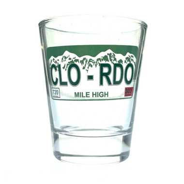 Colorado License Plate Shot Glass 1.8 oz - Paykoc Imports, Inc.