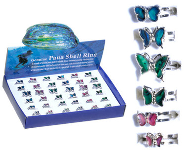 Butterfly Mood Ring 1 Count Assorted - Paykoc Imports, Inc.