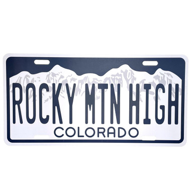 Rocky Mountain High Black License Plate - Paykoc Imports, Inc.