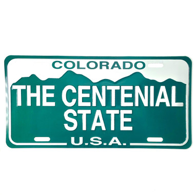 The Centennial State License Plate 1 Count - Paykoc Imports, Inc.