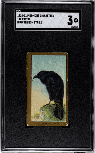SGC 3 1910-11 T42 Piedmont Cigarettes Raven Type 2