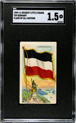 SGC 1.5 1909-1911 T59 Flags of all Nations Germany Original Back