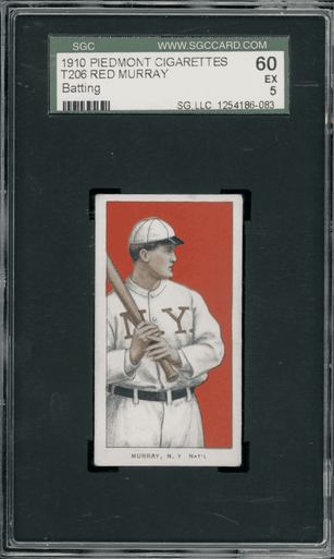 SGC 5 1910 T206 Red Murray Batting