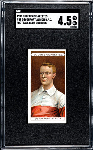 SGC 4.5 1906 Ogden's Football (Rugby) Club Colours Deavonport Albion RFC