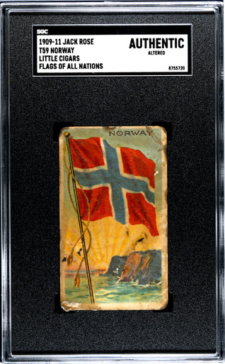 SGC Authentic 1909 T59 Flags of all Nations Norway