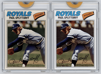 Encased & Sealed 1977 Topps Vault Paul Splittorff #1/1