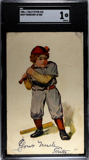 SGC 1 1906 J. Tully PC798-C15 Baseball Postcards Young Boy at Bat ...