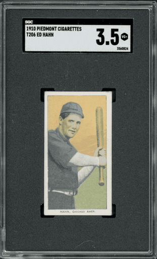 SGC 3.5 1910 T206 Ed Hahn